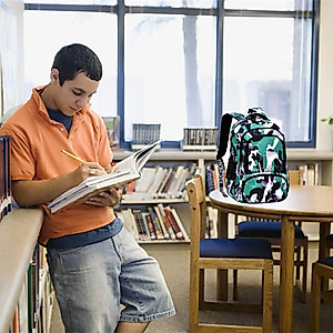 Yvechus School Backpack Casual Daypack Travel Outdoor Camouflage Backpack Christmas Presents for Boys and Girls (AY Camo Green)