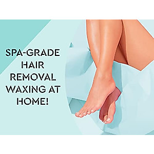 Bliss Poetic Waxing At Home Wax Kit - 5.3 Fl Oz - Microwavable Stripless Wax Hair Removal Kit - Fragrance Free - Safe for All Skin Types - 6 PC Set