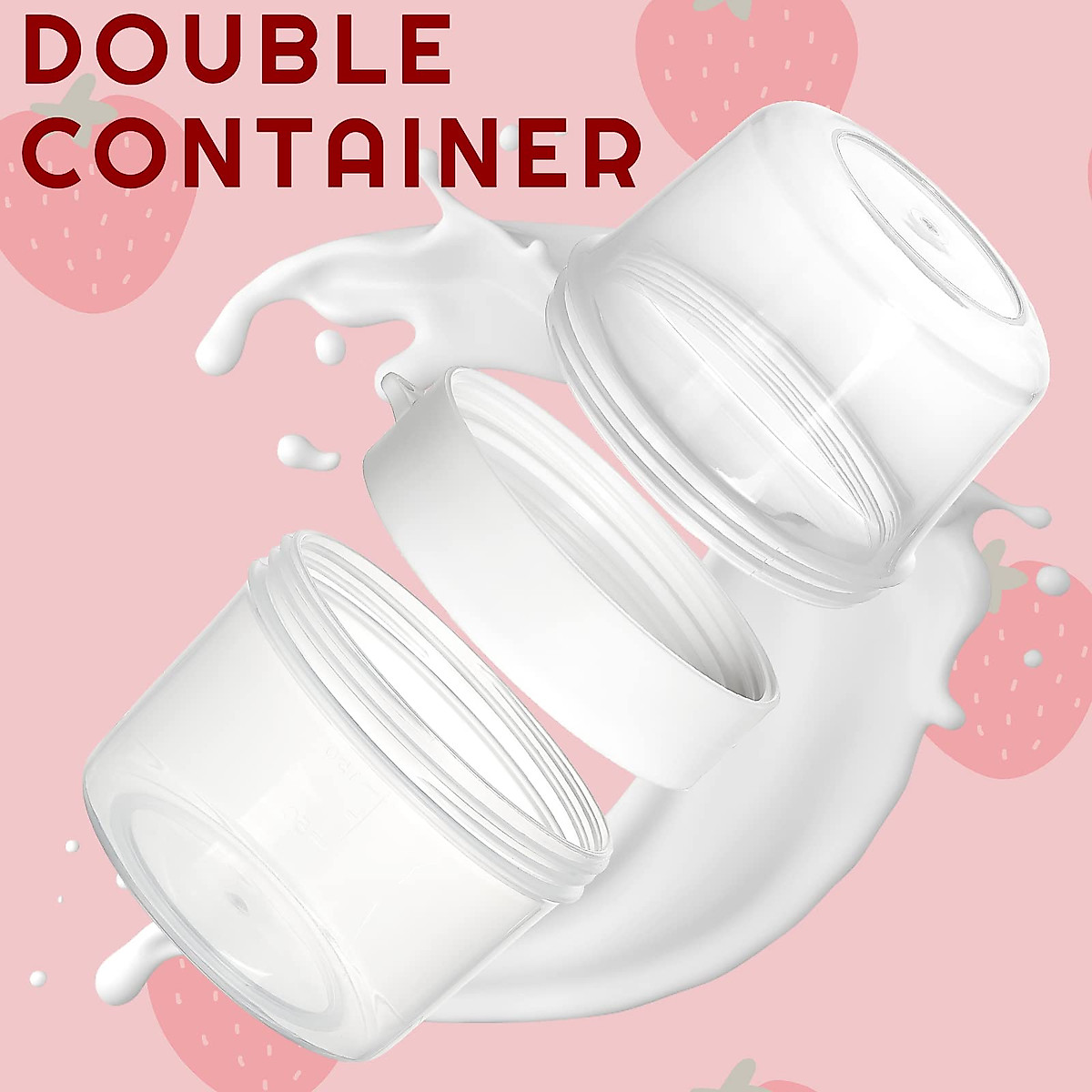 Sumind 4 Pcs Parfait Cups Cereal Container Overnight Oat Container with Lids Cereal Cup Parfait Cups Oatmeal Fruit Yogurt Food Storage Containers Parfait Cups with Lids Reusable, 22.7 Oz Total