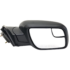 Kool Vue Driver & Passenger Side Power Non-Heated Mirrors for Ford Explorer 2016-2019 Manual Fold With Spotter Glass; Without Signal Light, Memory, Puddle Lamp & Auto-Dimming Textured