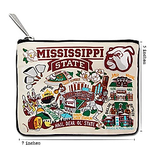 Catstudio Mississippi State University Collegiate Zipper Pouch Purse | Holds Your Phone, Coins, Pencils, Makeup, Dog Treats, & Tech Tools
