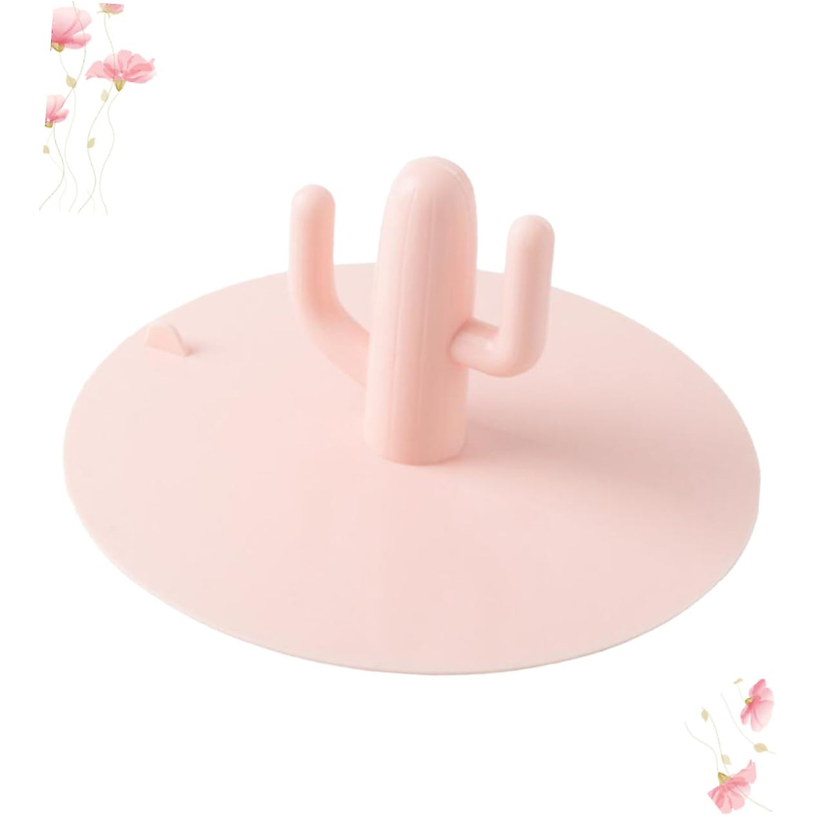 2pcs Bathtub Stopper for Bathroom Round Cactus Shape Plug Silicone Sink Cover Creative Sink Plug Kitchen Accessories Silicone Sink Plug