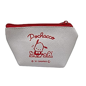 Sanrio Pochacco Face Boat Type Cosmetics Small Pouch Bag 4.3 in (W) × 3 in (H) × 2 in (D)