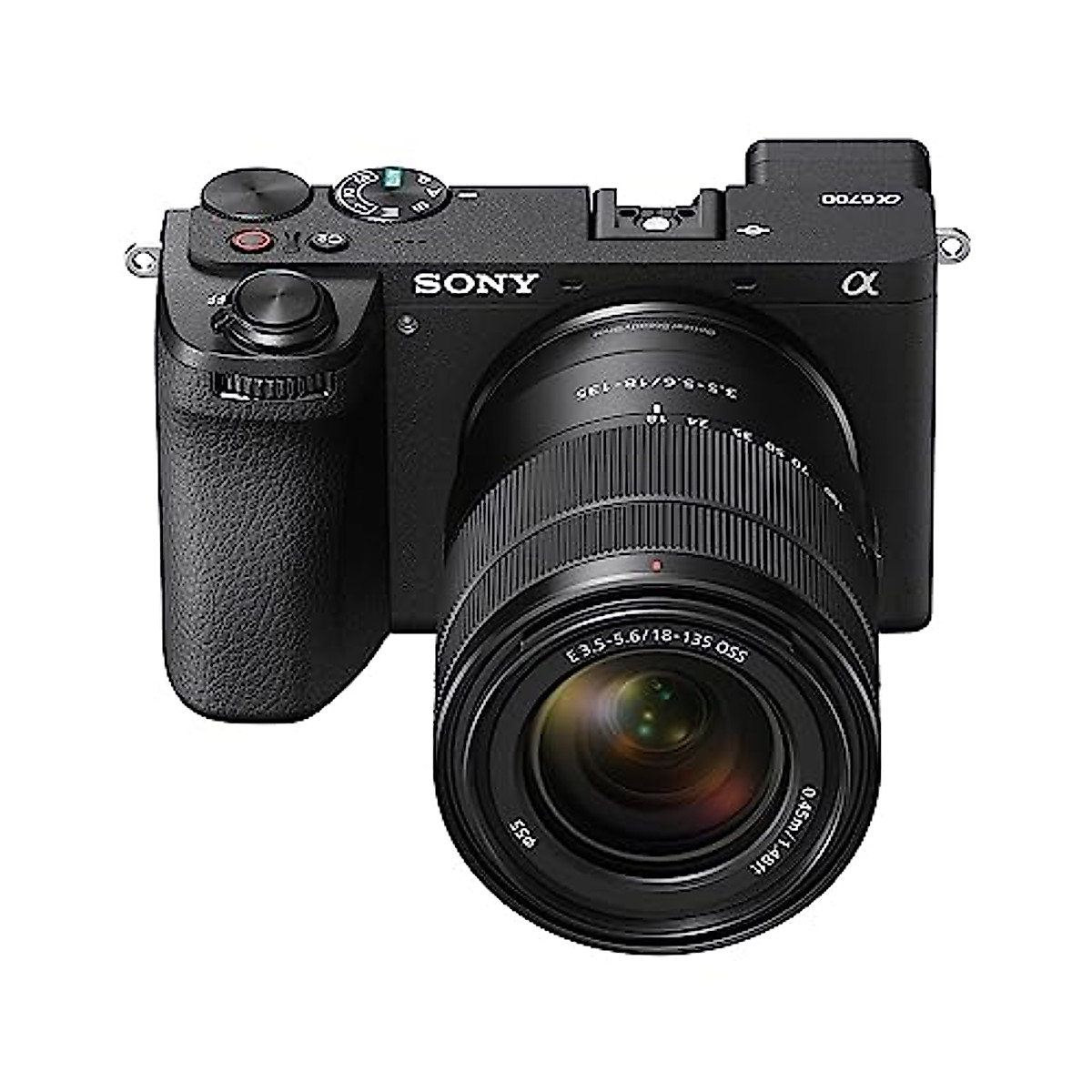 Sony Alpha 6700 – APS-C Interchangeable Lens Camera with 24.1 MP Sensor, 4K Video, AI-Based Subject Recognition, Log Shooting, LUT Handling and Vlog Friendly Functions and 18-135mm Zoom Lens