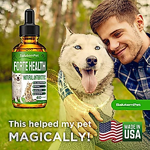 Natural Herbal Supplement for Dog and Cat - Cranberry, Oregano, Echinacea for Dogs and Cats Too - Organic Dog Supplement and Cat Supplement - Drops for General Strengthening - 1200 Drops 2 Oz