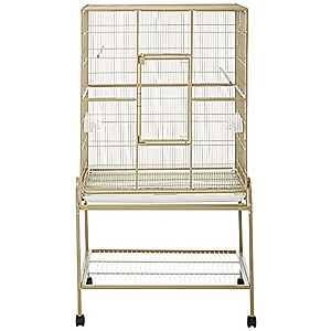 A&E CAGE CO 32-Inch by 21-Inch Flight Cage and Stand, Sandstone
