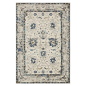 Mohawk Home Shea Traditional Floral Ornamental Gray 3' 11" x 6' Area Rug Perfect for Living Room, Dining Room, Office