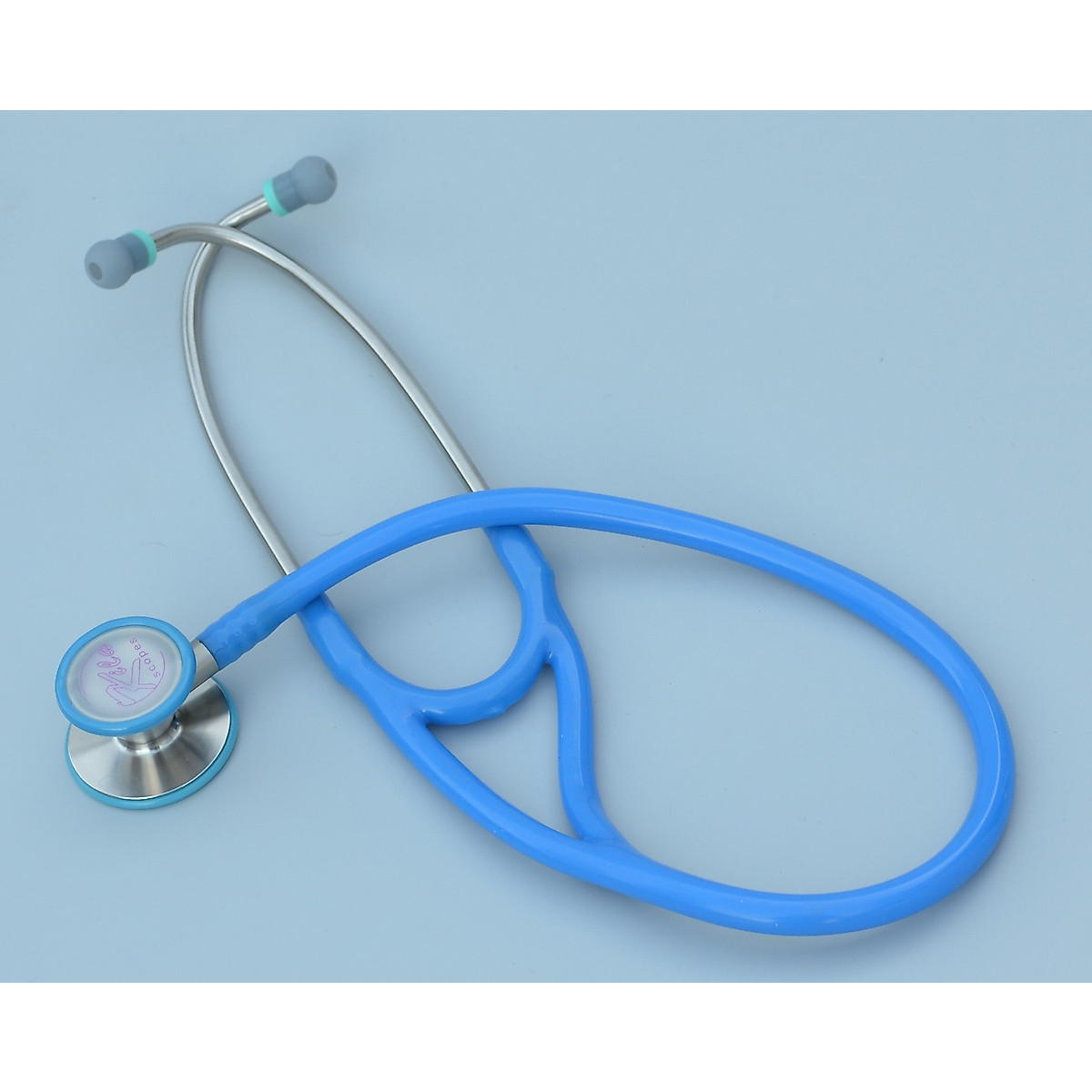 Kila Scopes Virtuoso Stethoscope - Professional Dual Head Cardiology & Diagnostic Stethoscope for Doctors and Nurses - with Accessories, K750 Sky Blue