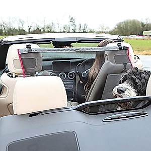 KONG Dog Car Barrier - Protective Mesh Net Car Seat Divider for Pets with Adjustable Straps