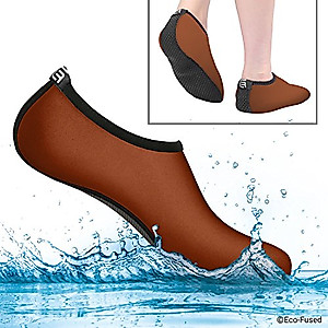 Water Socks for Women - Extra Comfort - Protects Against Sand, UV, Rocks/Pebbles - Easy Fit Footwear for Swimming, Volleyball, Snorkeling, Sailing, Surfing, Yoga