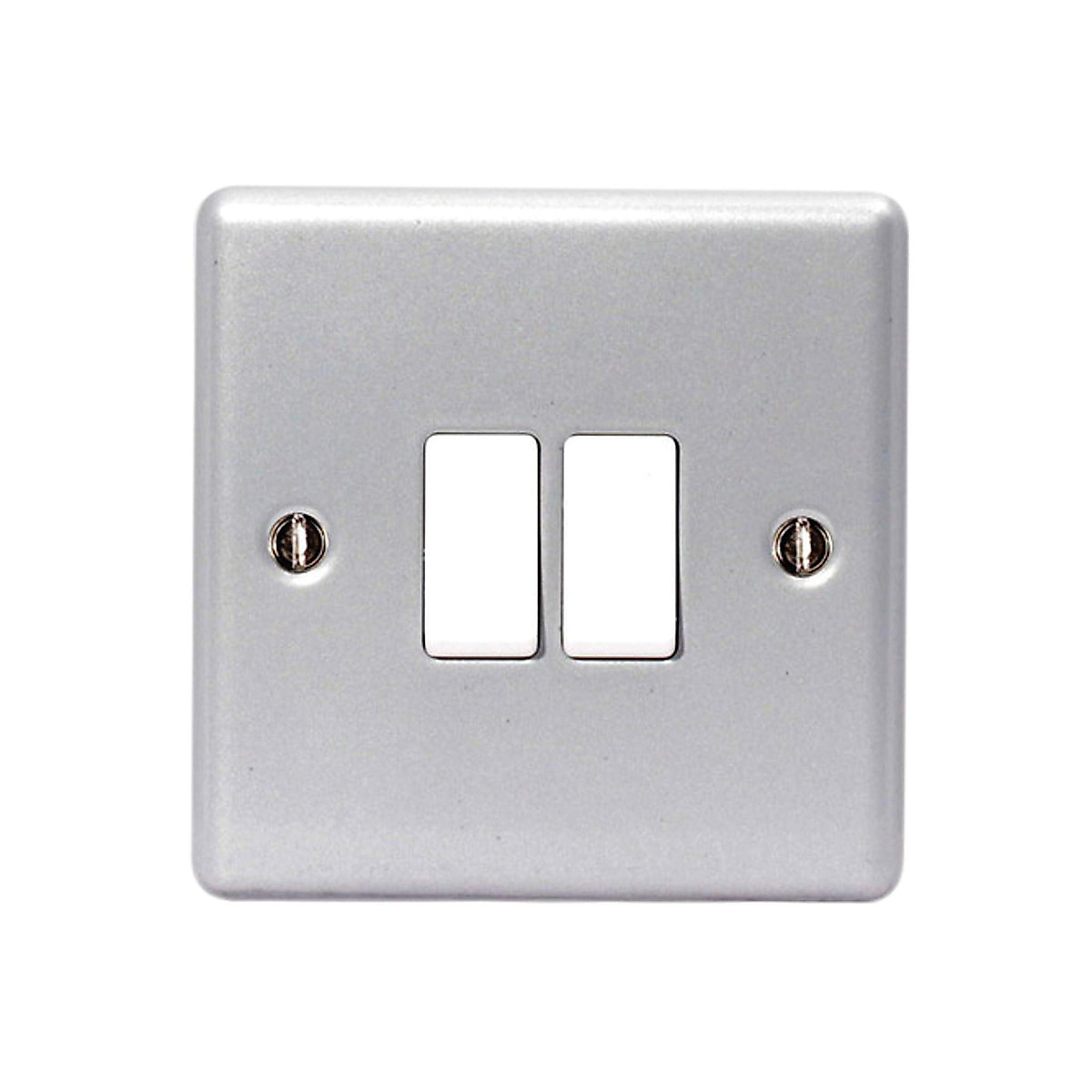 Masterplug - Metal Clad 2-Way 2-Gang Light Switch