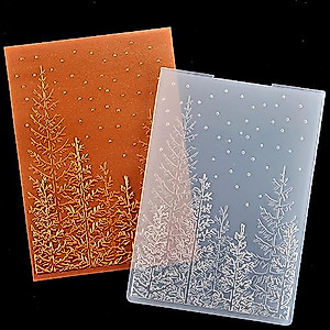 Kwan Crafts 3D Tree Woodland Background Plastic Embossing Folders for Card Making Scrapbooking and Other Paper Crafts 3050933