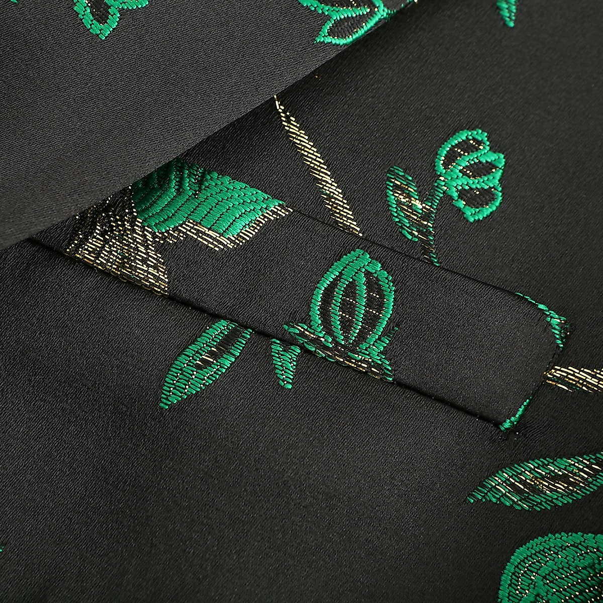 Cloudstyle Mens 2 Piece Floral Dress Suit One Button Dinner Tuxedo Jacket & Pants Green