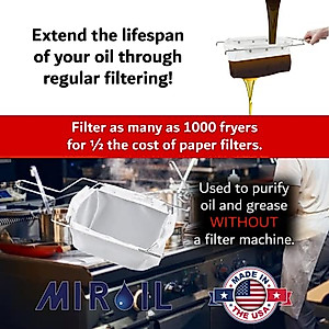 Miroil D900B Filter Bag for MirOil MOD 640 Filter Machine, Model 22960BZ