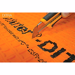 Schluter Ditra Uncoupling and Waterproofing Membrane for Ceramic and Stone Tile Installations - Interior Use, Polyethylene, 3.5mm Thickness - DITRA30M