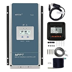 EPEVER 100A Mppt Charge Controller 48V 36V 24V 12V Auto - Negative Ground MAX 150V 7500W Input for AGM Gel Flooded Lithium User Backlight LCD Display