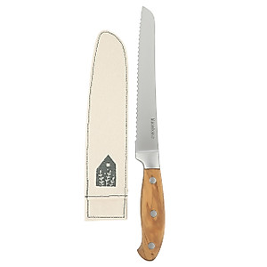 Bloomhouse - Oprah's Favorite Things - 8 Inch German Steel Bread Knife W/Italian Olive Wood Forged Handle