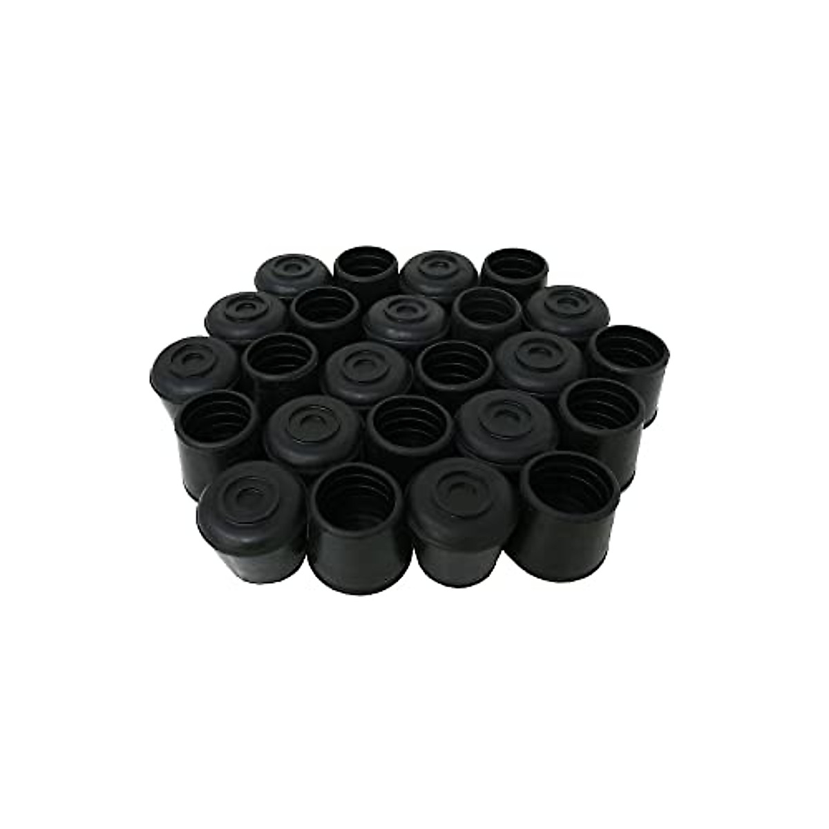Shepherd Hardware 8759E Rubber Leg Tips, 5/8 Inch (Pack of 24),Black