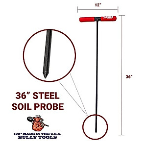 Bully Tools 99201 36" Manhole Cover Hook. Steel Tstyle Handle