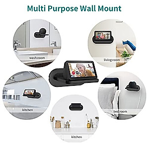 HomeMount Show5 Wall Mount - Space Saving Smart Home Wall Stand Holder Shelf Compatible with Speaker Show 5 (1st & 2nd Gen) Black