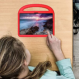 Tablet Case Cover Tablet Case Compatible with Samsung Galaxy TAB A8 10.5 X200/X205(2021) Silicon Case Compatible with Kids, Compatible with Kids Shockproof Lightweight Dropproof Stand Tablet Case,wit