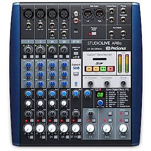 PreSonus StudioLive AR8c 8-Channel USB-C Hybrid Digital/Analog Performance Mixer, Unpowered
