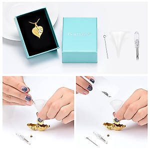 zeqingjw Always in My Heart Urn Necklace Cremation Jewelry for Ashes Pendants Memorial Lockets Keepsake Jewelry (Colorful-2)