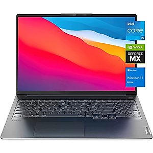 Lenovo Ideapad 5i Pro Business Laptop 16" WQXGA IPS 100% sRGB Display 11th Gen Intel Quad-Core i5-11300H (Beats i7-10710U) 8GB RAM 512GB SSD GeForce MX450 2GB Backlit Win 11 Grey + HDMI Cable