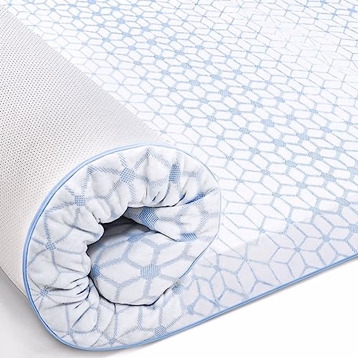 Mattress Topper Queen Size 2 Inch, Premium High-Density Memory Foam, Ventilated Design, Removable & Washable Cover, 10 Years Warranty