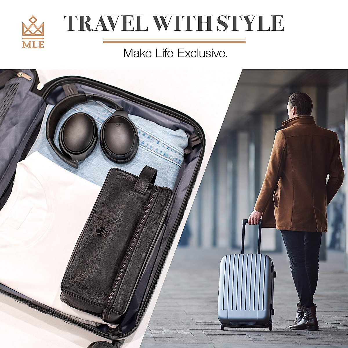 Leather Toiletry Bag for Men, Gift For Men, Mens Travel Bag Toiletry, Leather Shaving Bag, Leather Dopp Kit for Men, Mens Leather Toiletry Bag, Mens Travel Toiletry Bag, Hygiene & Grooming Kit