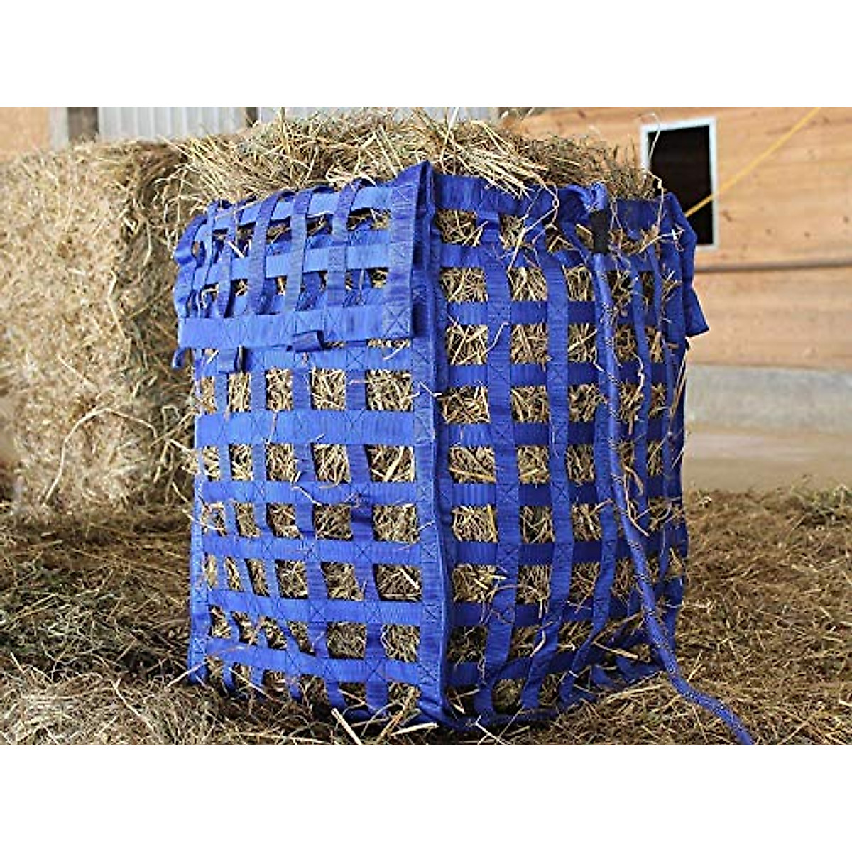 Derby Originals Natural Grazer Patented Four Sided Slow Feed Horse Hay Bale Bag with Exclusive Super Tough Bottom, Hunter Green (71-7133-HGR)