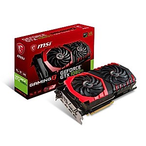 MSI GAMING GeFroce GTX 1080 Ti 11GB GDRR5X DirectX 12 352-bit VR Ready Graphics Card (GTX 1080 TI GAMING X 11G) (Renewed)