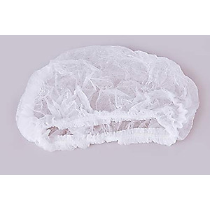 100 Disposable Mop Mob Bouffant Caps 21inch Clipped Hair Head Cover Net for Salon or Spray Tan