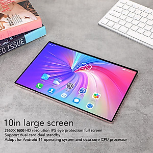 10in Tablet Gaming Tablet,4G Call Tablet for Android11, 6GB 128GB RAM,Front 800w Rear 2000w,Portable Tablet for Kids Friends