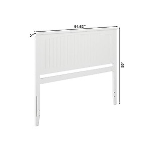 AFI AR282842 Nantucket Headboard, Queen, White