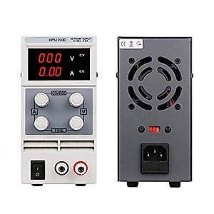 KPS1203D DPS305U Adjustable Switch DC Adjustable Power Supply 4-Digital LED Display AC110V for Lab, Automobile Battery Charger, DIY Tool, Repair, Research (KPS1203D)