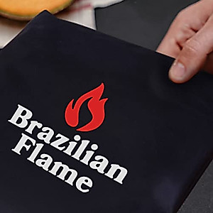 Brazilian Flame 5-Skewer Rotisserie Grill Cover, Black