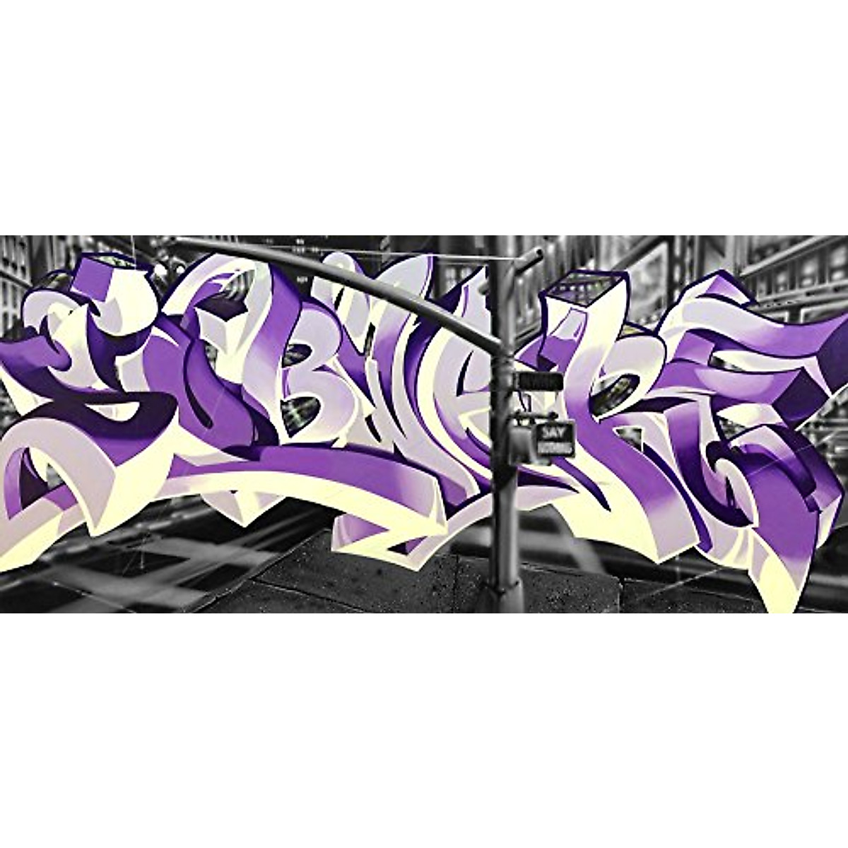 Subware by Graffiti and Super Pop Artist Erni Vales of EVLworld Limited Edition Museum Grade Art Print on Aluminum Metal approx 18in x 24in