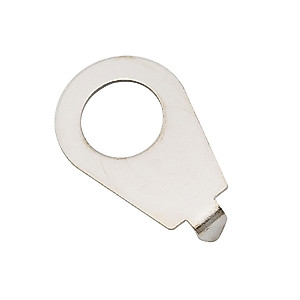 Musiclily Pro Metric 8.5mm Steel Vintage LP Guitar Knob Pointers Indicator Plates 90 Degree Guitar Control Knob Indicator Washers for Epi LP Les Paul Style Electric Guitar, Chrome Nickel (Set of 4)