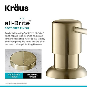 KRAUS Artec Pro (1 st Gen) 2-Function Commercial Style Pre-Rinse Kitchen Faucet (No Pull Down) with Pot Filler in Spot Free Antique Champagne Bronze with Soap Dispenser, KPF-1603SFACB-KSD53SFACB