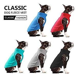 Dog Fleece Vest Jacket Pet Dogs Clothes Warm for Small Medium Large Dogs Pink L