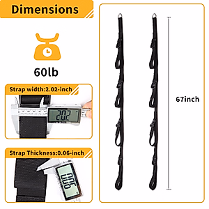 Panumly Camping Chair Wall Storage for Garage, Adjustable Garage Wall Organizer Straps with Flexible Release Buckles, Hanging Garage Organization for Beach Chairs, Umbrellas, 4 Storage Holds