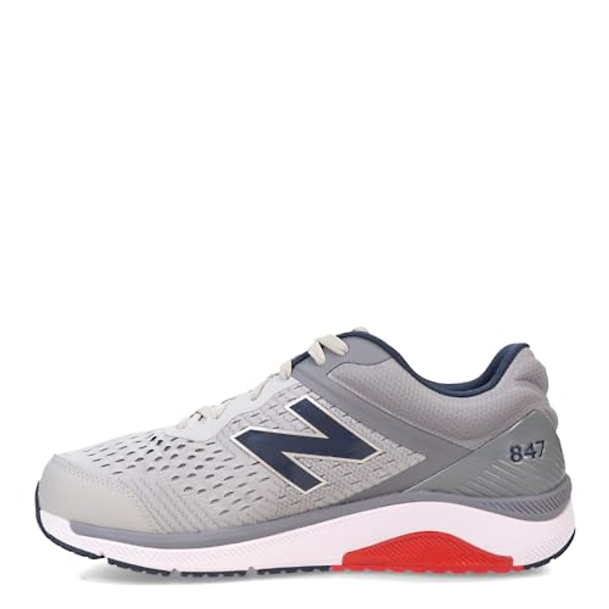 New Balance Men's 847 V4 Walking Shoe, Silver Mink/Gunmetal, 13 X-Wide