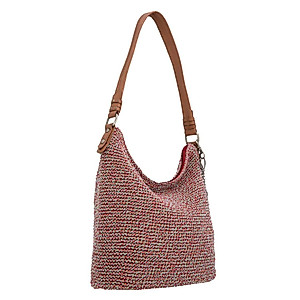 The Sak Sequoia Crochet Hobo (Red Static)
