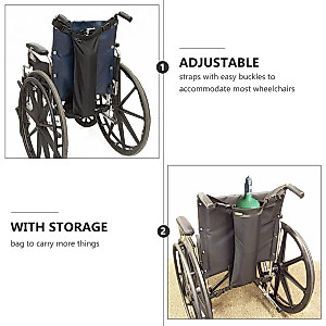 Cabilock Oxygen Tank Holders for Wheelchair Bag Non-Tank Holder Easy to Use Lightweight