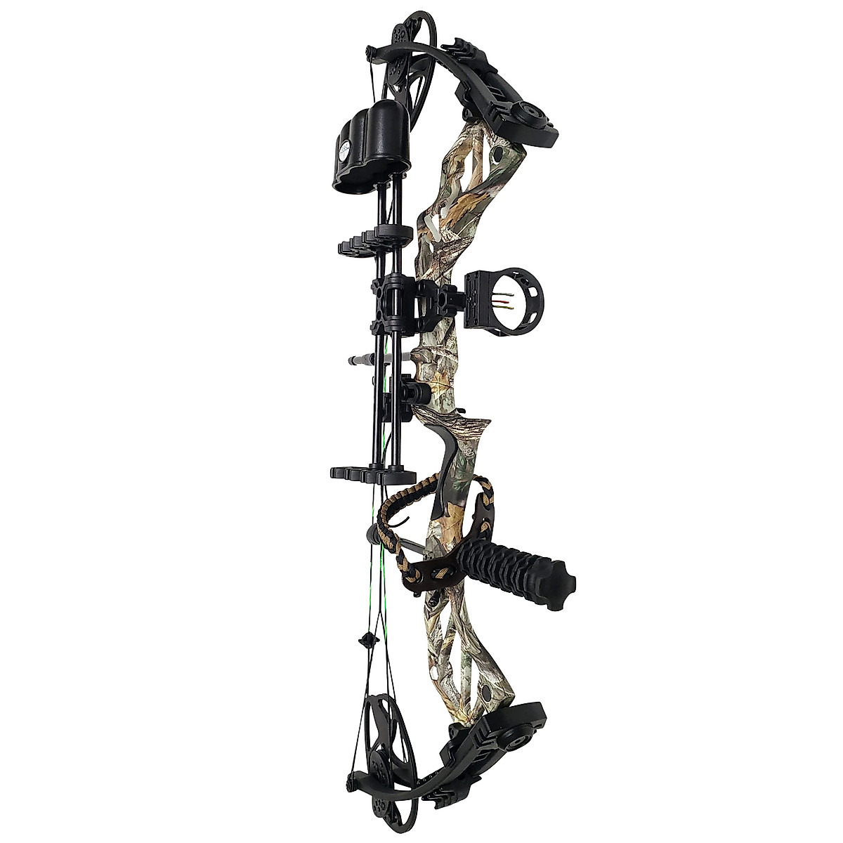 SAS Feud X 30-70 Lbs 19-31" Draw Length Compound Bow Pro Package for Hunting Field Target (Camo)