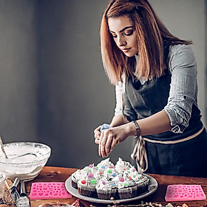 2 Pieces Silicone Gummy Candy Molds Gems Shape Christmas Molds Heart Shape Christmas chocolate Molds Star Shape Fondant Molds Resin Silicone Molds for Cake Chocolate Jelly Ice Cookies