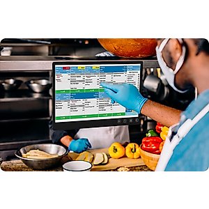 Gechic 15.6" T151A Industrial Touch Monitor, HDMI, USB-C Built-in Gain IC Long Transmission,VESA Mount,10-Finger high Immunity Touch,True-Flat Touchscreen for Embedded Device POS/Kiosk/Automation