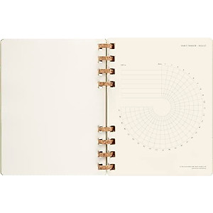 Moleskine 2024 Spiral Academic Planner, 12M, Extra Large, Crush Kiwi, Hard Cover (7.5 x 10)