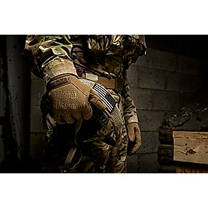 Mechanix Wear: The Original Tactical Work Gloves with Secure Fit, Flexible Grip for Multi-Purpose Use, Durable Touchscreen Safety Gloves for Men (Brown, X-Large)